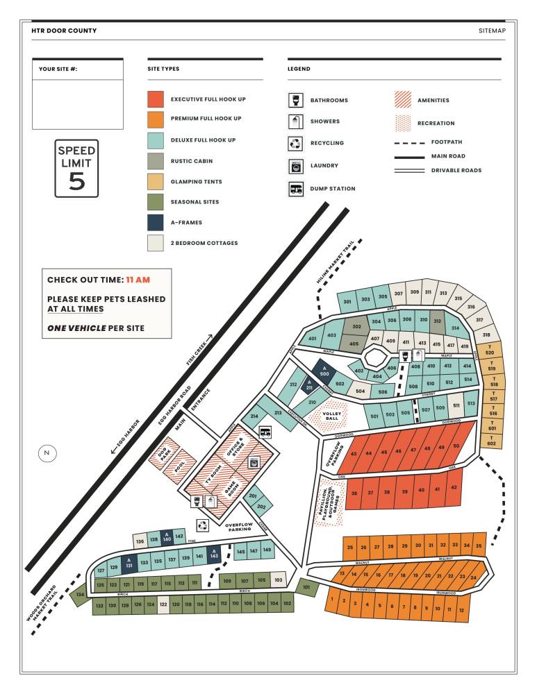 Door County Map - HTR
