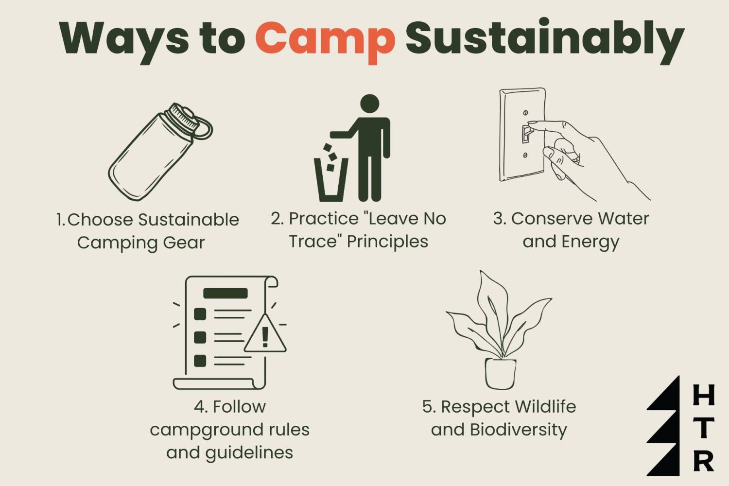 5 Easy Ways to Practice Sustainability While Camping - HTR
